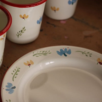Hand-painted Enamelware Plate – edit58
