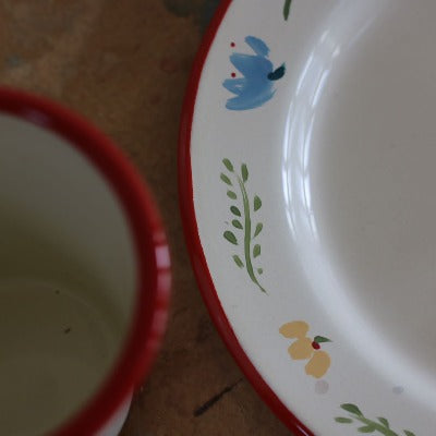 Hand-painted Enamelware Plate – edit58