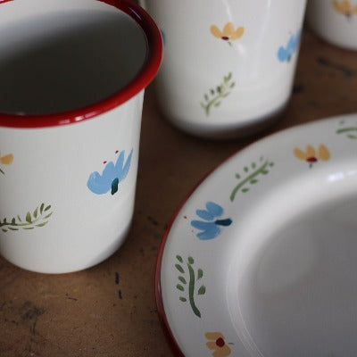 Hand-painted Enamelware Plate – edit58